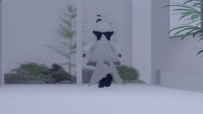 【VRChat_world】white rain｜yoruyori