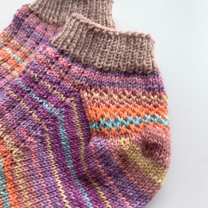 そっと寄り添う名脇役。【ヒールフラップさん】｜cotto mou/編み物と私と日々の徒然