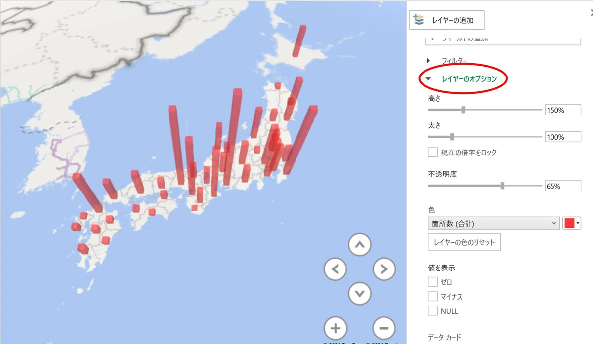 Excelで地図に棒グラフ表示！3Dマップ機能で簡単5分で作成しました｜ファミリー向けプロモーションの（株）リンク