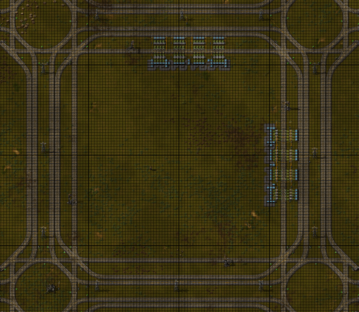 Factorioグリッド初心者メモ：(24)複々線グリッド｜artemis