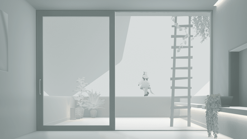 【VRChat_world】WHITE_MoChill House｜yoruyori