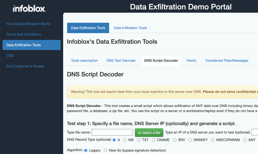 DNSトンネリング テストツール「DEX」の使い方｜Infoblox Japan公式