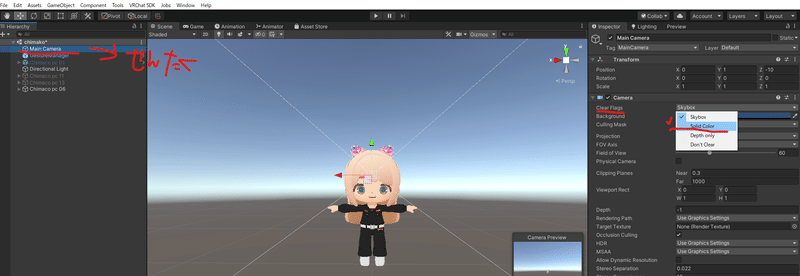 VRChatで使っているAvatarをUnityでポージング＆透過写真を撮る方法｜mint