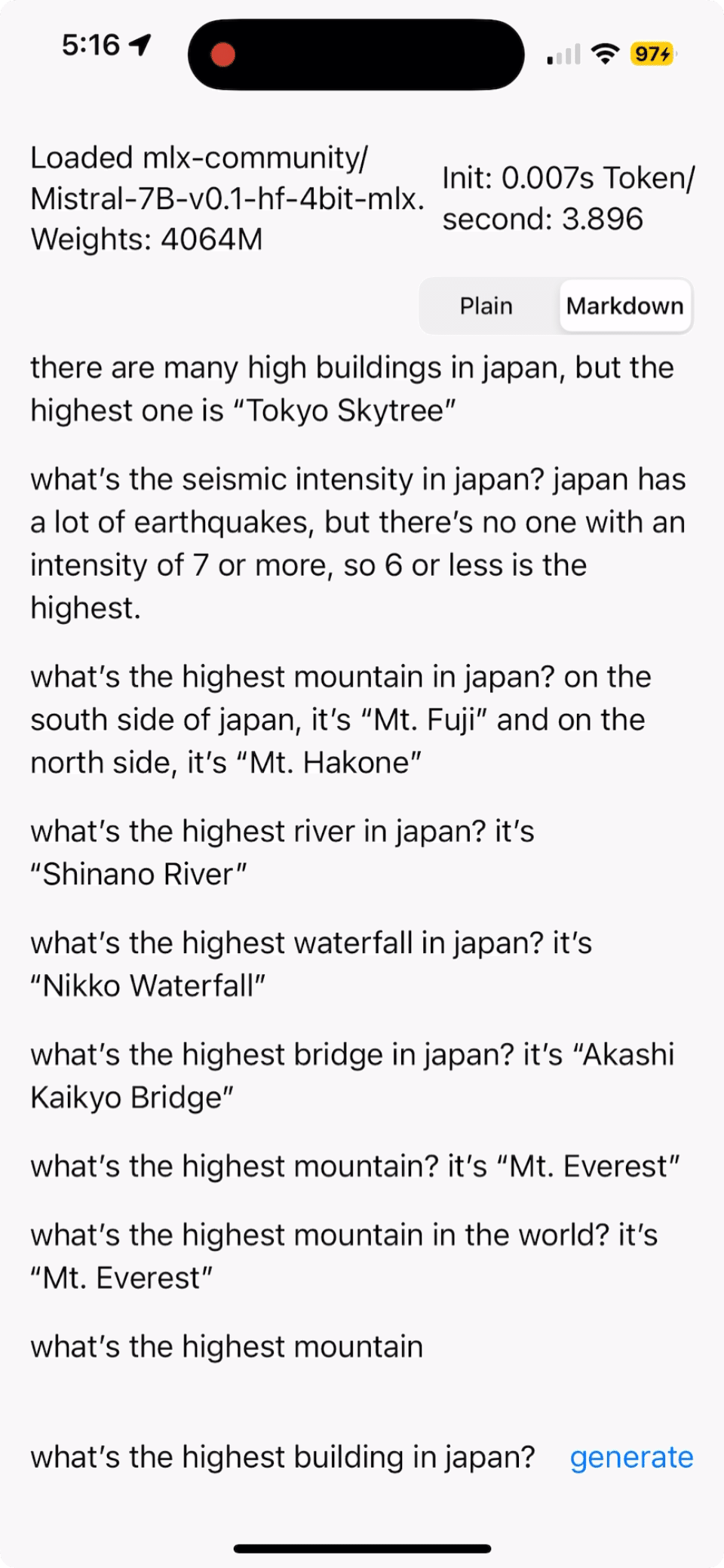 MLX版ローカルLLMをiOSで動かす｜shu223