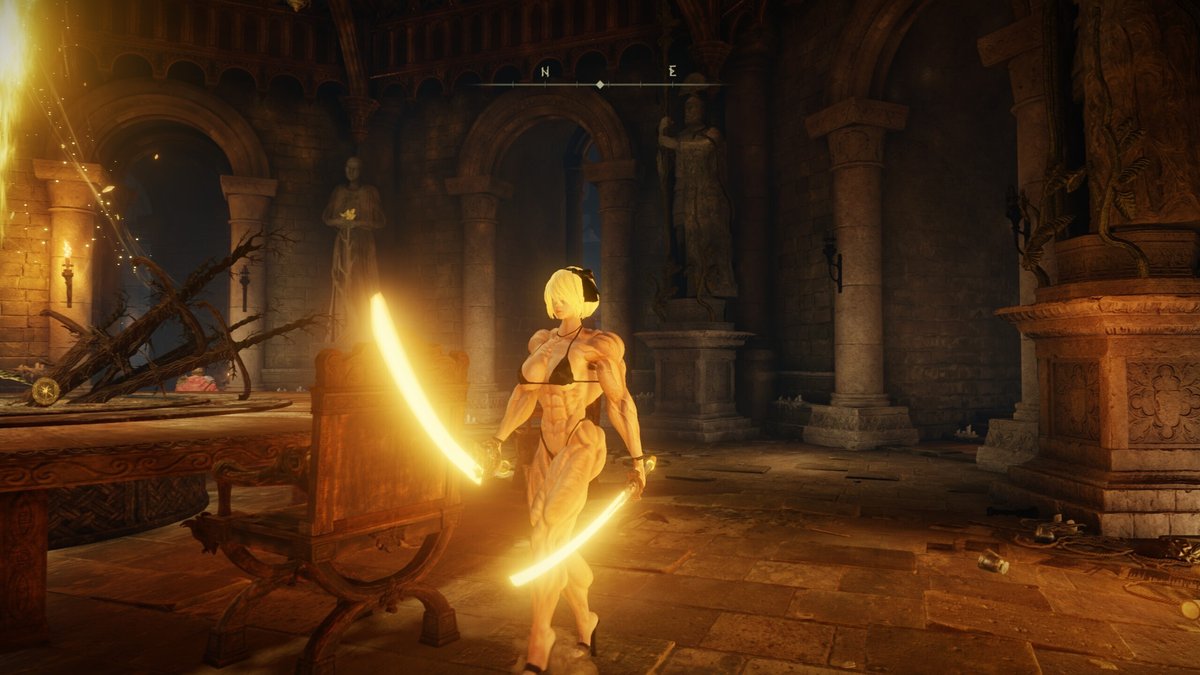 立ち姿・歩き・走り・ダッシュを2B風にしてくれるMOD「Nier 2B Idle Animation With optional Walk ...