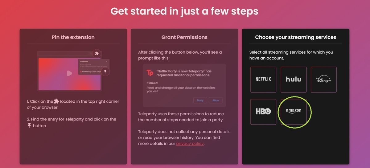 TelepartyでPrimeVideoを観る方法（ゲスト向け）｜プラ