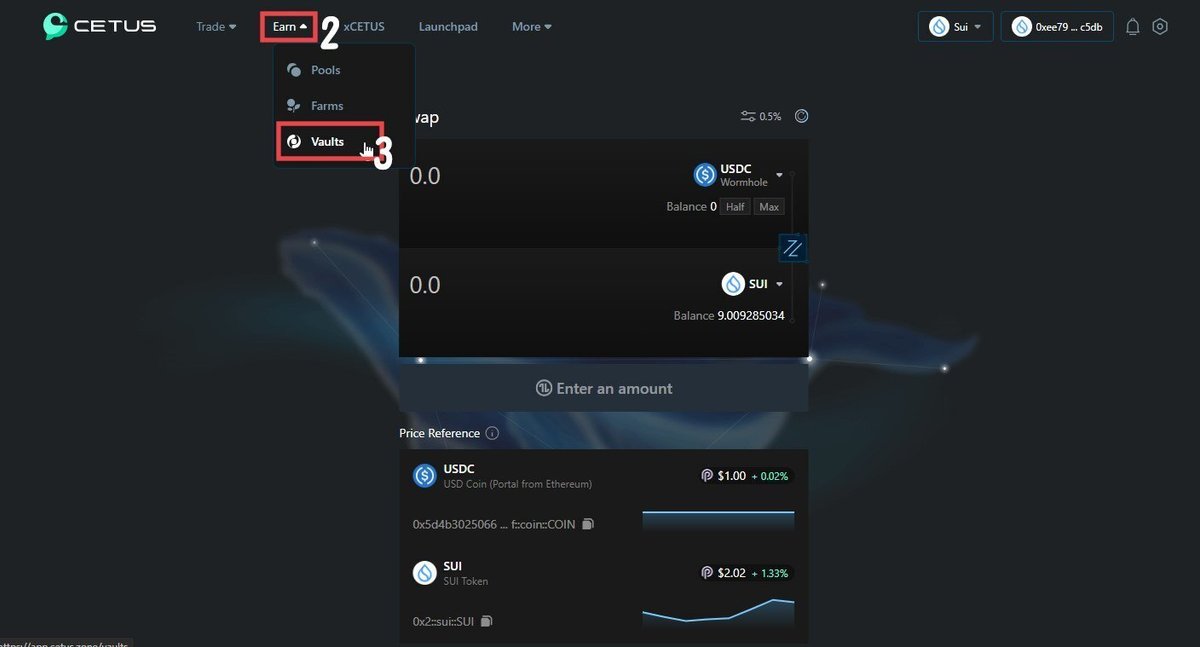 $SUI をCetus ProtocolのVaultsに流動性提供するだけでAPY70%だからやる！｜賢明なる投資家たち
