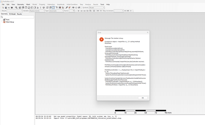 PrePoMaxでstepファイルのインポートエラー。stlファイルのメッシュ作成エラー。｜物理・プログラミング・Python、Web制作・自己啓発