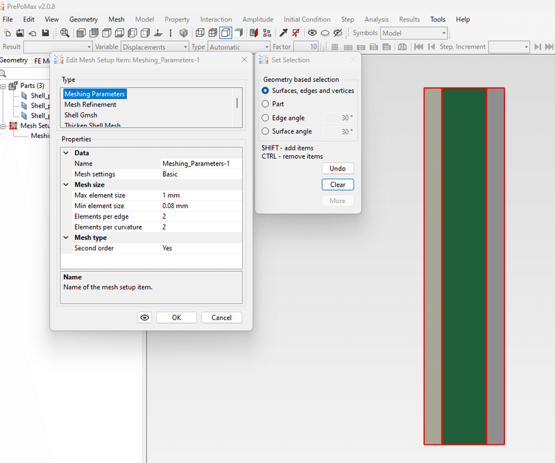 【PrePoMax】2次元の熱構造解析｜物理・プログラミング・Python、Web制作・自己啓発