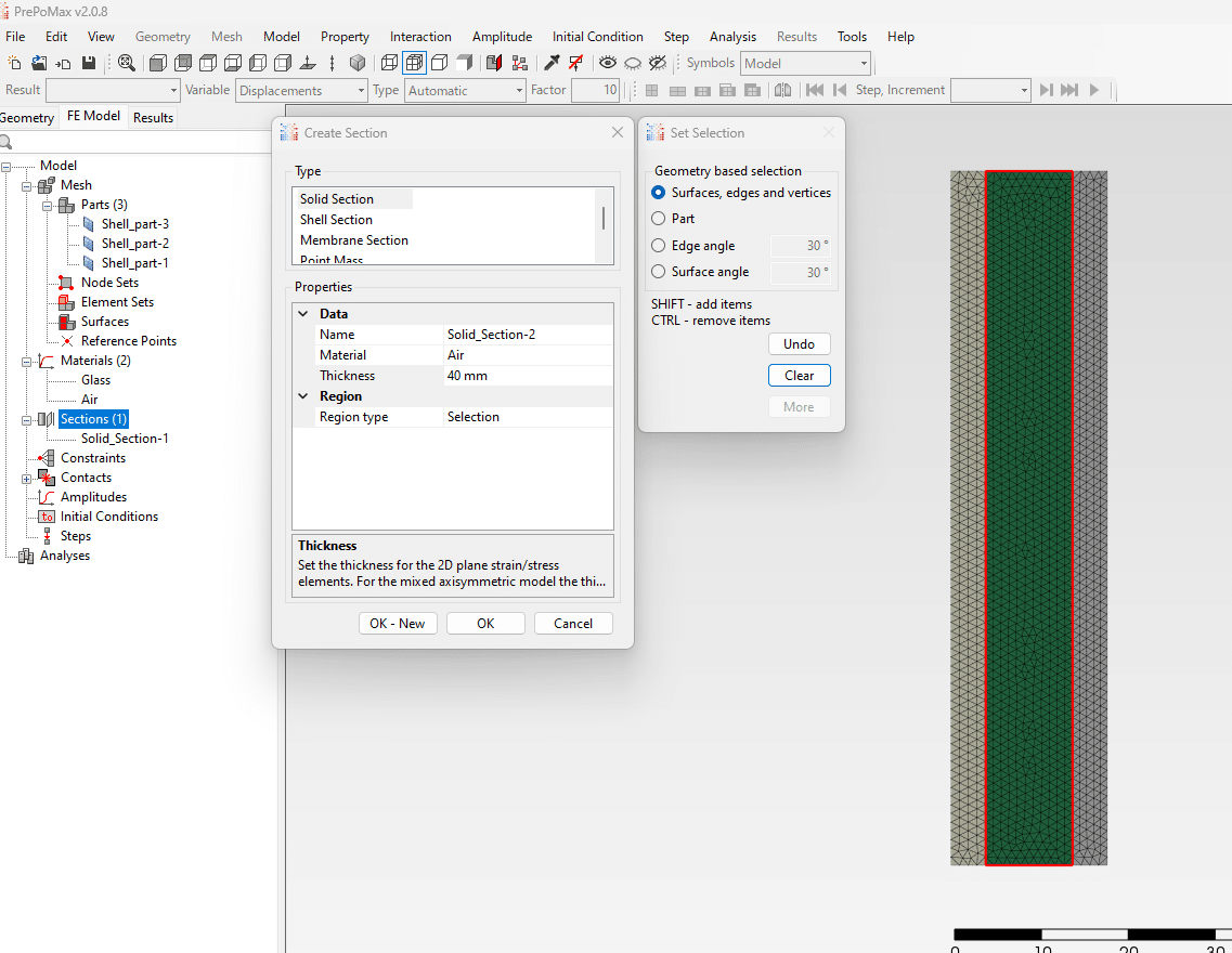 【PrePoMax】2次元の熱構造解析｜物理・プログラミング・Python、Web制作・自己啓発