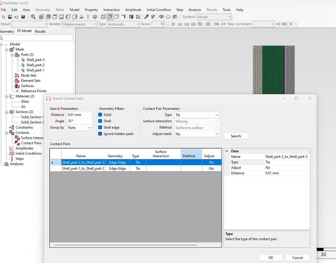 【PrePoMax】2次元の熱構造解析｜物理・プログラミング・Python、Web制作・自己啓発