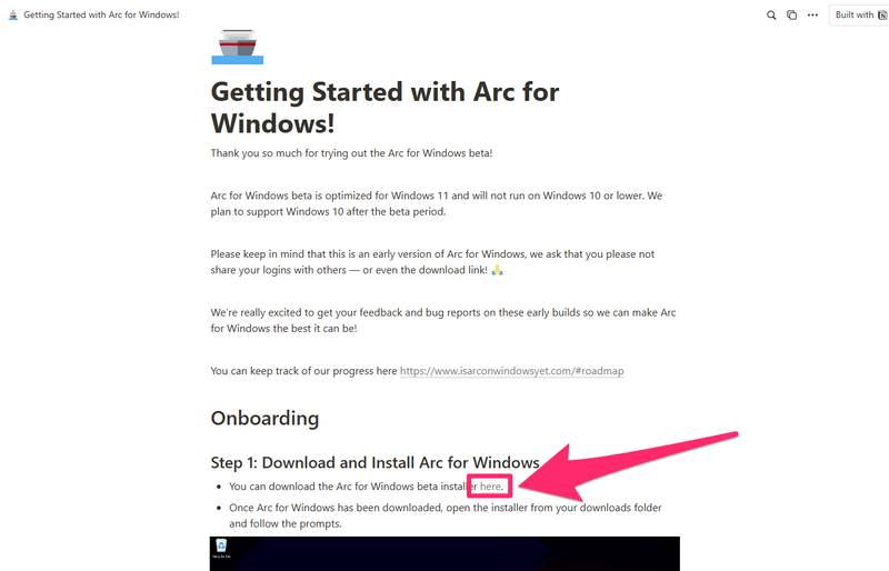 ArcブラウザのWindows ベータ版が使えるようになった｜penchi