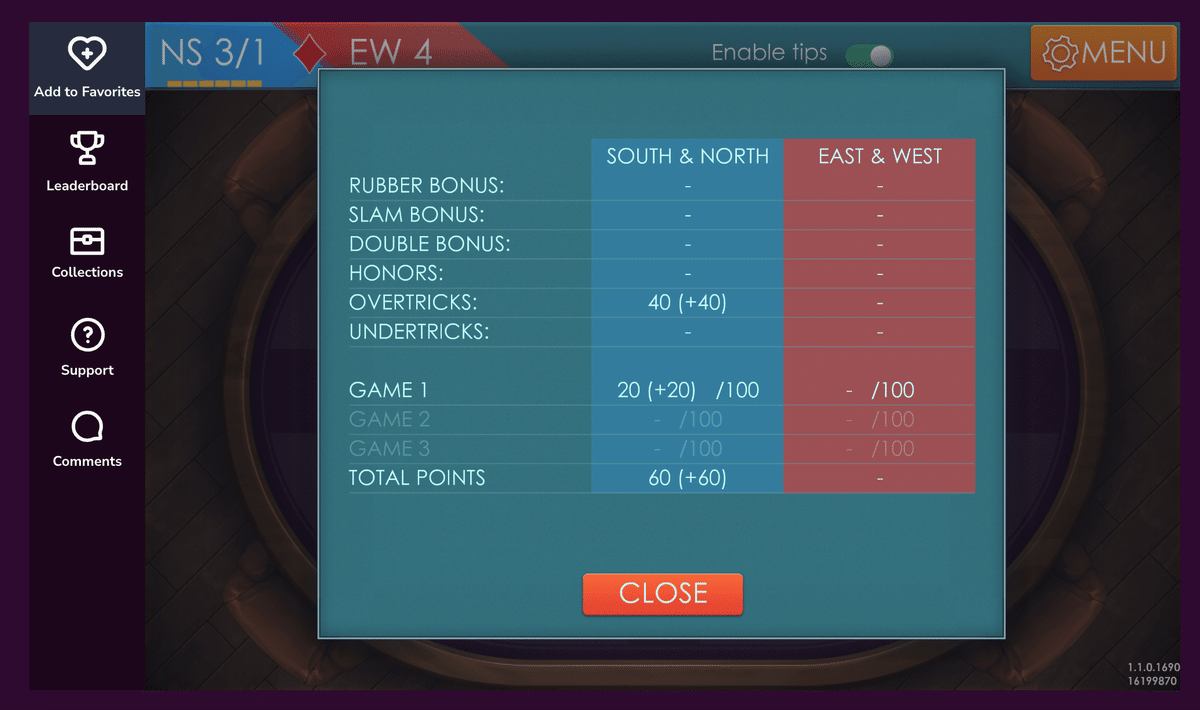 （小ネタ）Arkadium社の無料ブリッジゲーム「Advanced Bridge」｜コントラクトブリッジやってるシオノ