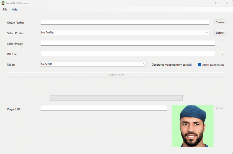 【FM24】NewGAN Managerで生成選手にAI生成顔を割り当てよう｜あげもち