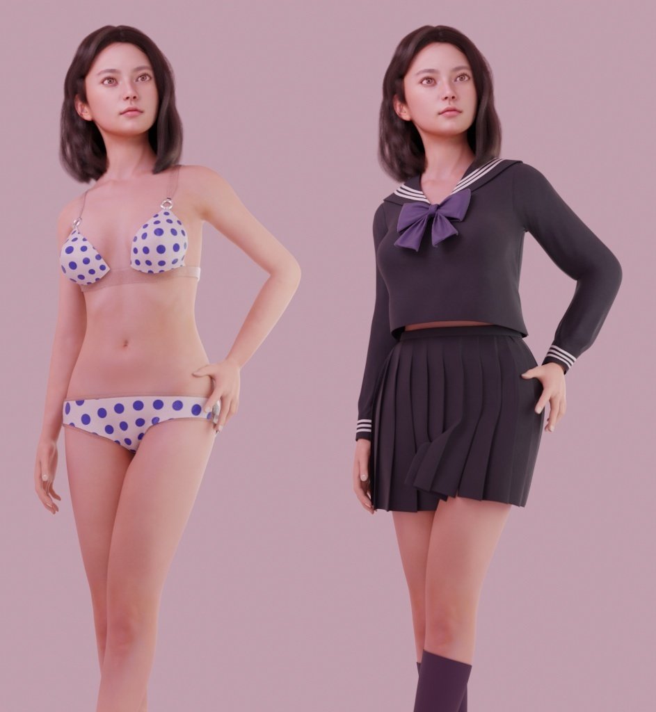 AI生成で作成した3Dキャラ・テクスチャ｜Catapp-Art3D