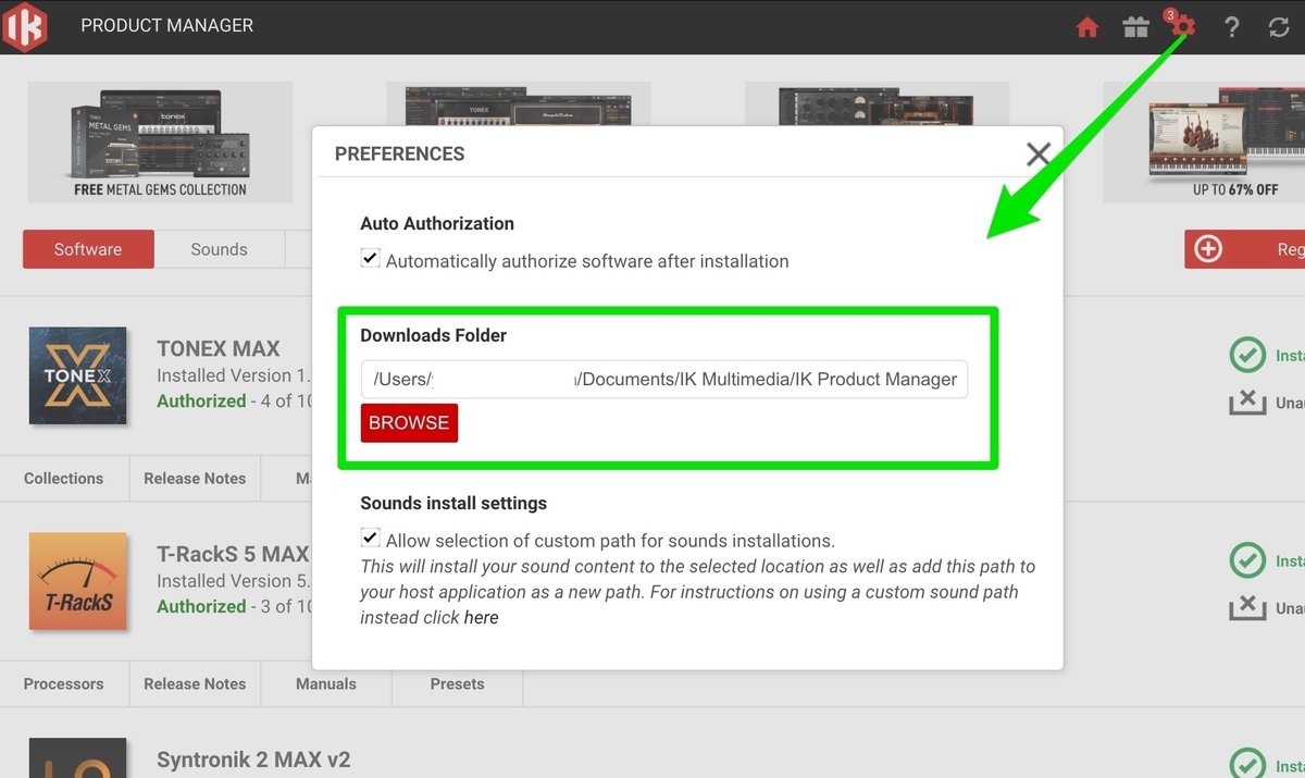 ライブラリーインストール時のIK Product Managerの動作｜IK Multimedia (Japan)