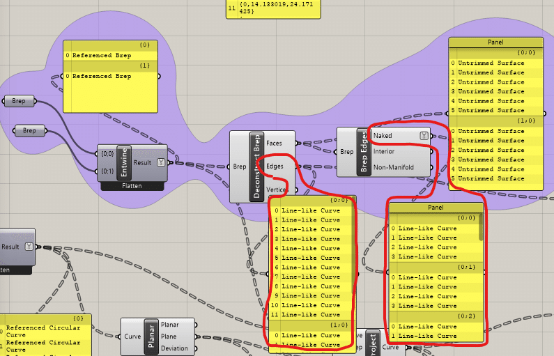 Edgesの出力にちがいがある？Brep Edges｜ディンプル
