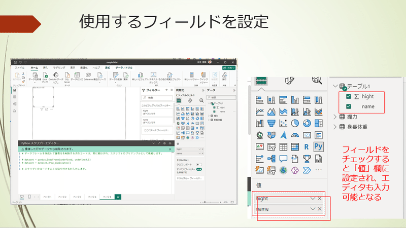 Power BI応用-5/Pythonでビジュアルを作る｜rock204