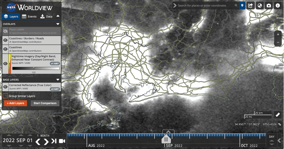 星空観察スポットを空から探す：夜間光と夜空の明るさの関係調査｜soranome inc.