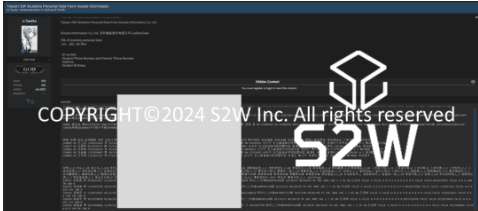 【ダークウェブハッキングフォーラムでブラジルや米、台湾の個人情報流出】3月4週目のS2W単独ニュース｜Darkpedia: サイバー犯罪のダークトレンド