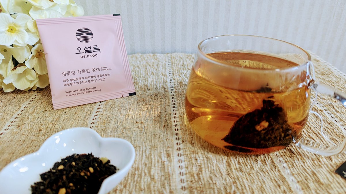 甘いピンクの香りに魅了、桜の香りいっぱいのオルレ茶【OSULLOC/韓国】｜Tomi.Note