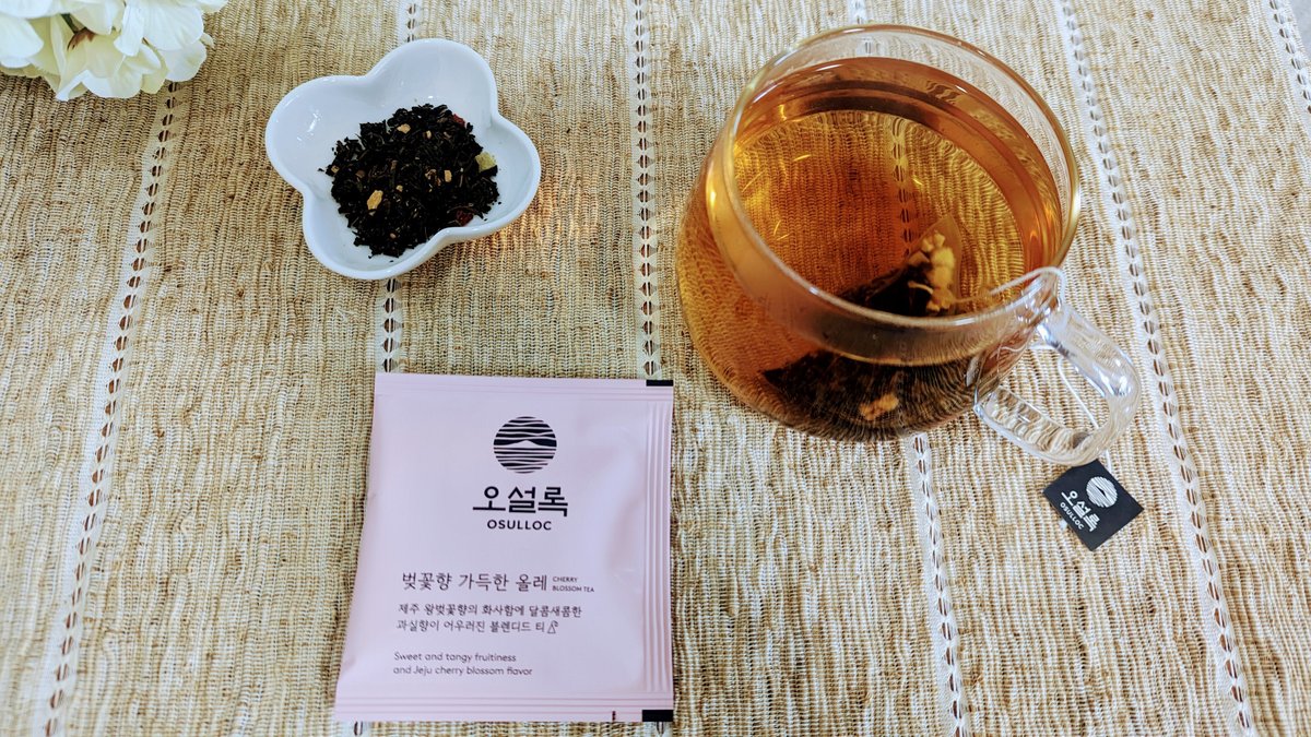 甘いピンクの香りに魅了、桜の香りいっぱいのオルレ茶【OSULLOC/韓国】｜Tomi.Note