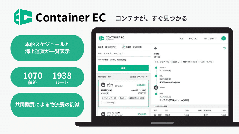物量が少なくても輸出費用を削減！共同購買機能｜海上コンテナの検索・比較・ブッキングができるContainer EC