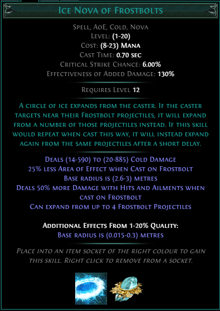 【PoE 3.24】Ice Nova of Frostbolts Trickster HC｜らっく