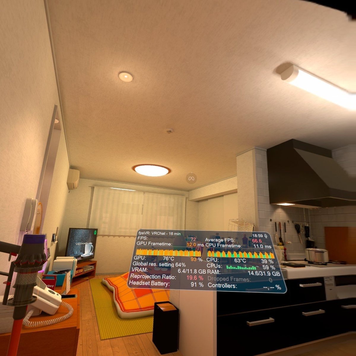 （7/7 FPSVRの結果追記）VRChatで5700x＆RTX3060→RTX4070ti superに載せ替えると、どの位差が出るのか？比較検討してみました。｜Fron