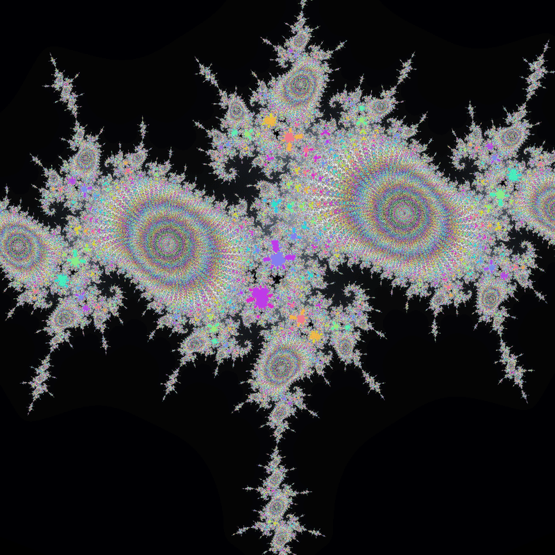 今週のフラクタル38 ((z+0.03i)^6/(z^4+0.04z^3)+c)｜108Hassium
