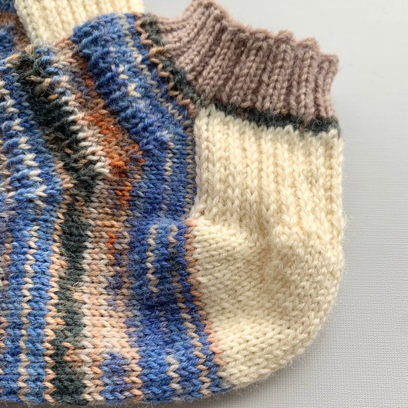 たまにやらかしても、最後には納得出来る【short socks】｜cotto mou/編み物と私と日々の徒然