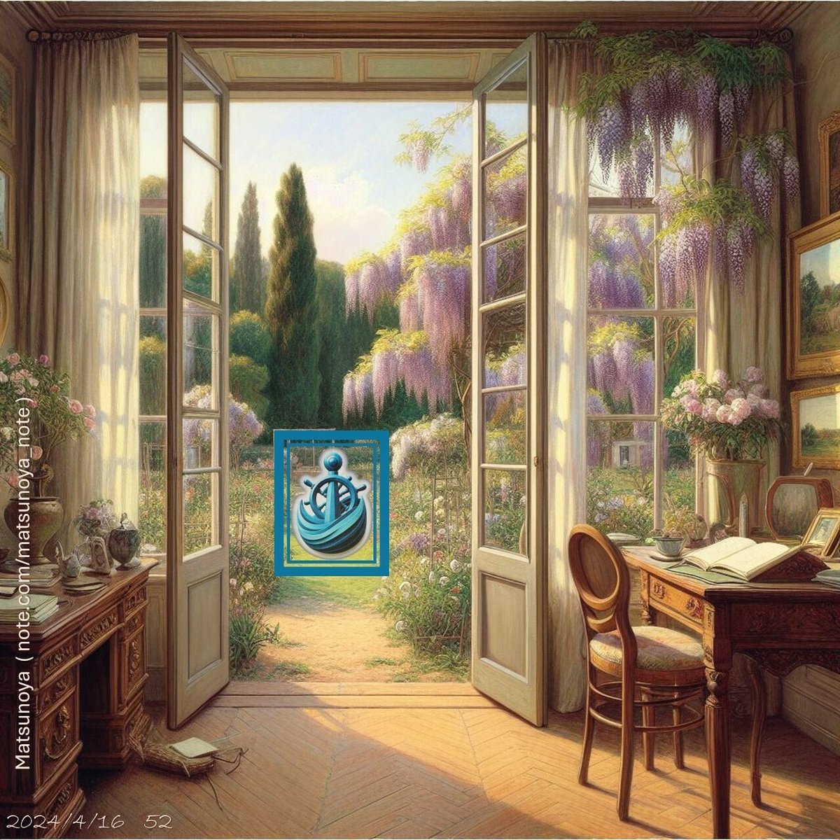 Wisteria flowers - The season of incarnation -｜Study by Image Creator ...