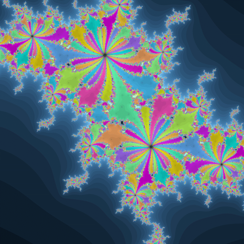 今週のフラクタル38 ((z+0.03i)^6/(z^4+0.04z^3)+c)｜108Hassium