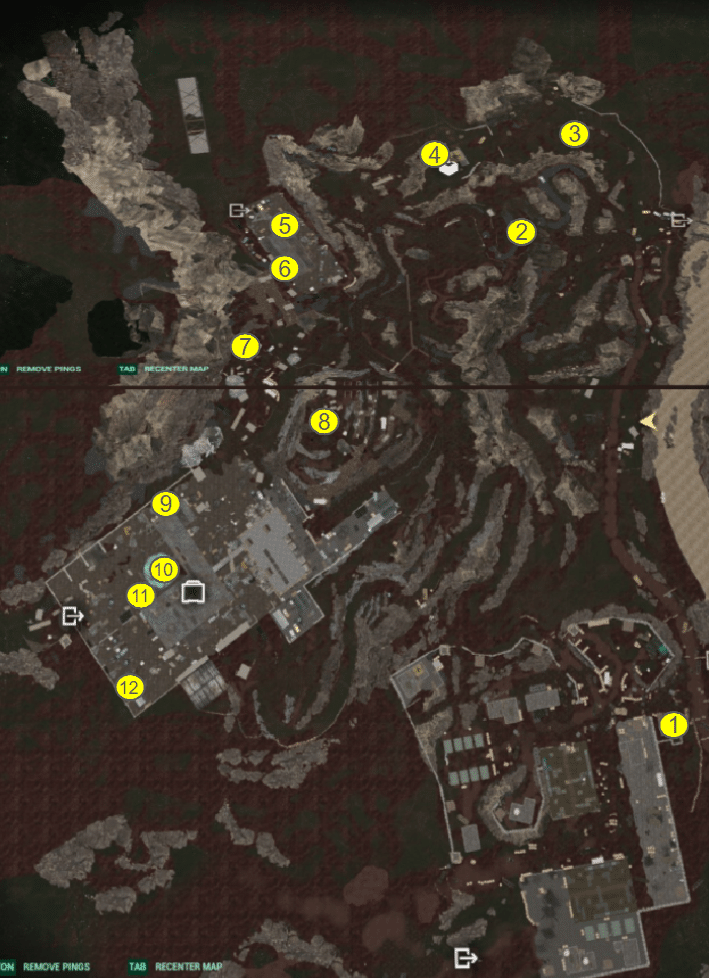 Incursion red river 武器箱ポイント（マップ：QUARRY）｜さんでん