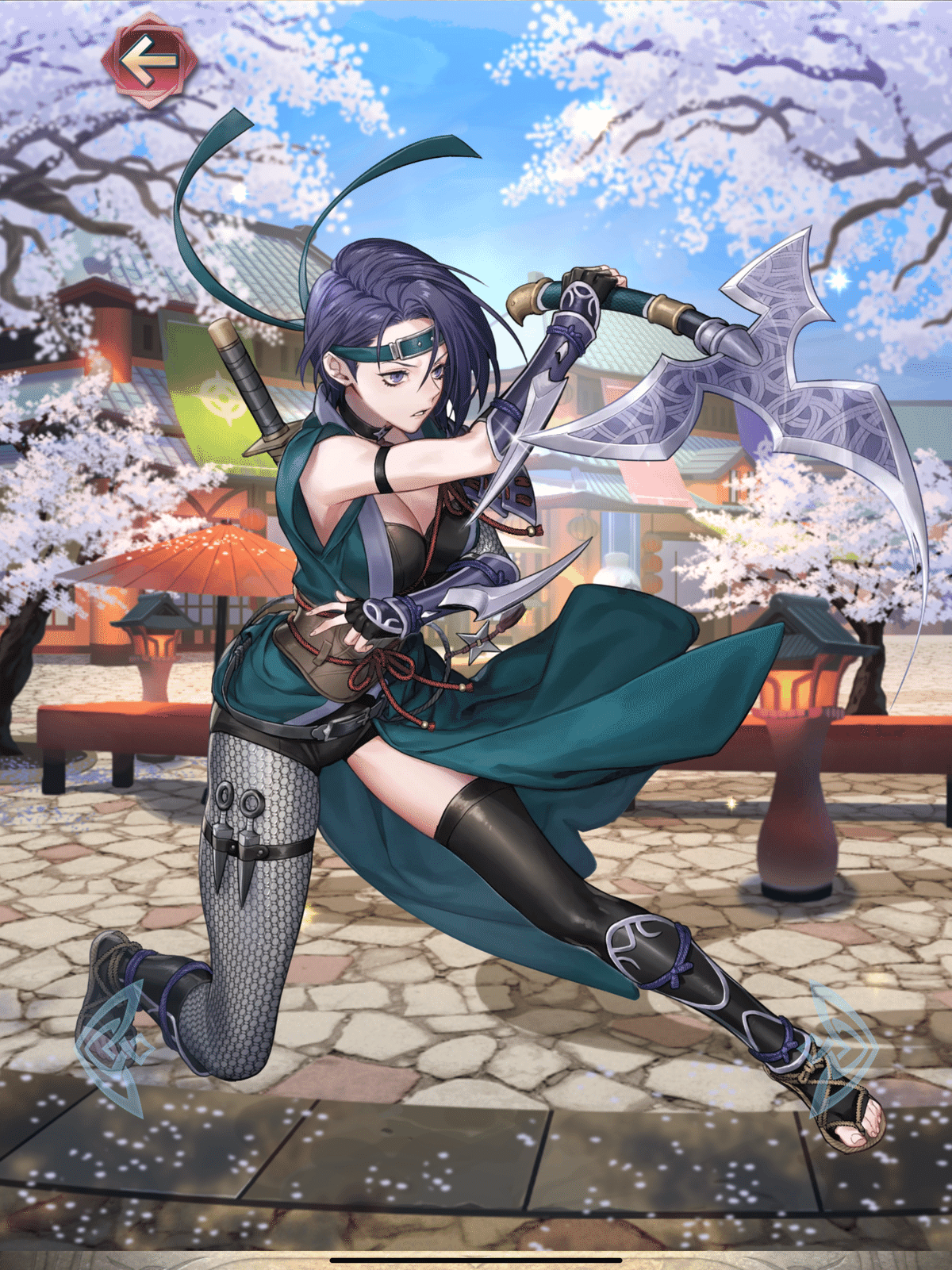 【FEH Part 7】桜満開の背景と｜紺色わさび