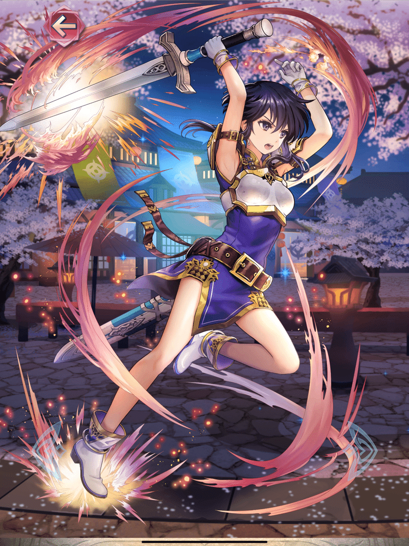 【FEH Part 7】桜満開の背景と｜紺色わさび