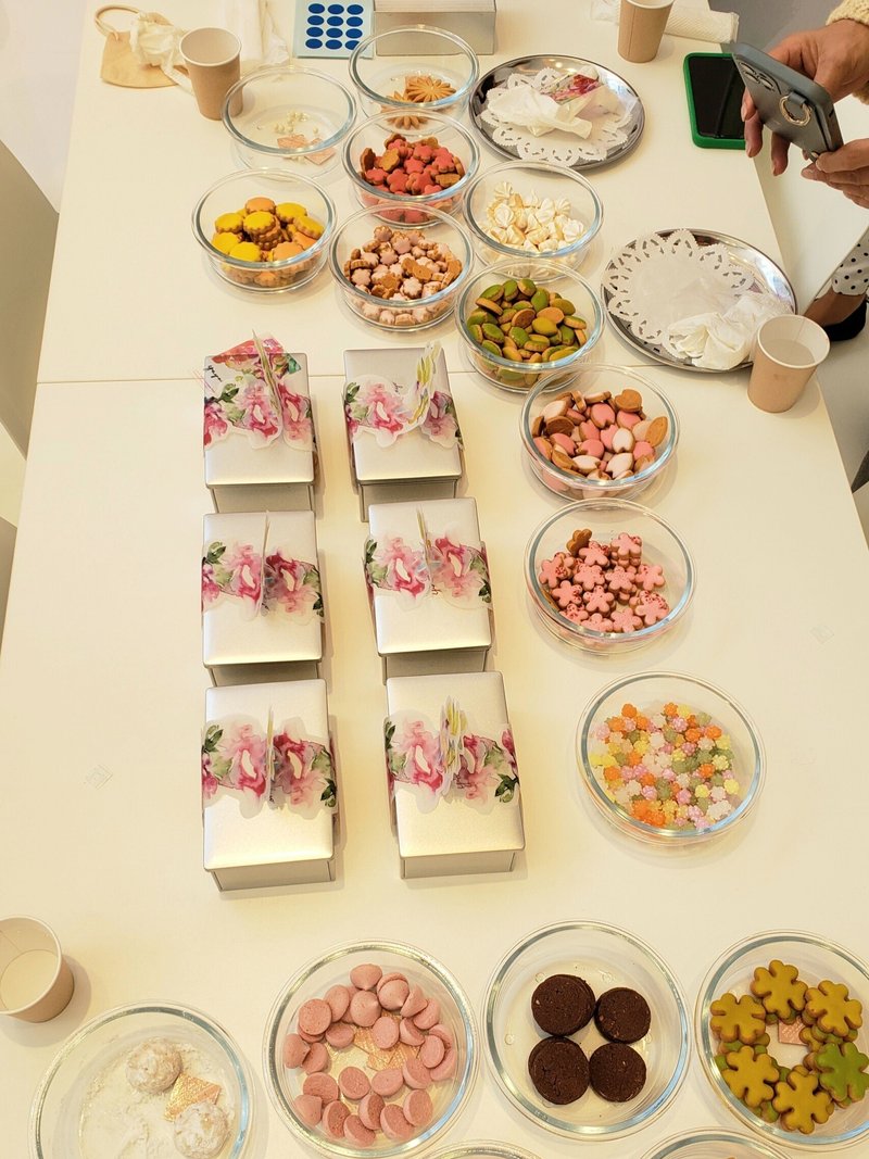 「弥生 at POLA GINZA」クッキーワークショップの作品たち｜OtsukaYosuke 大塚陽介