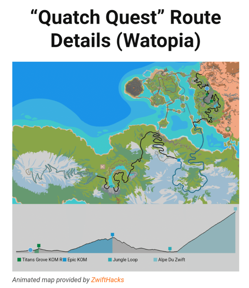Zwift定例 Quatch Quest｜Akira_Machida