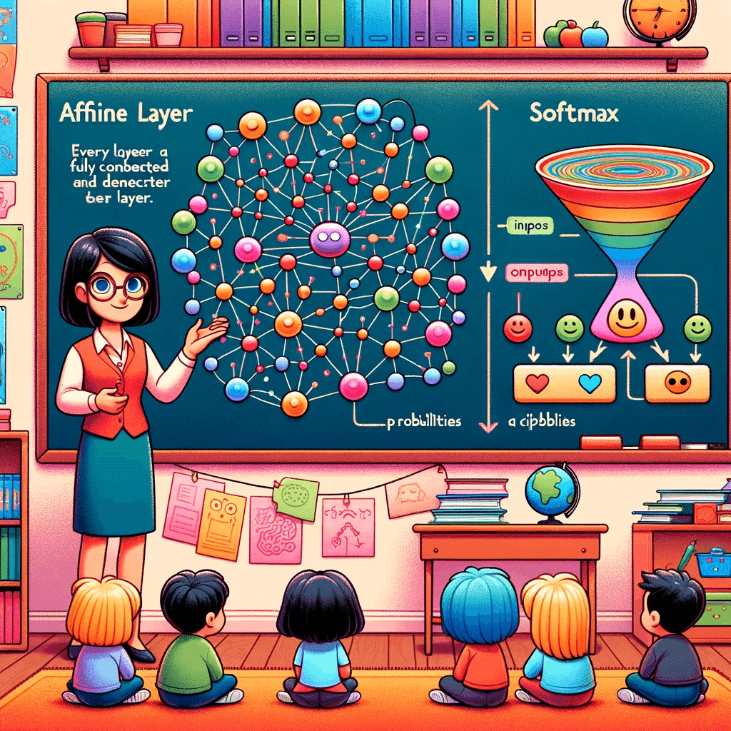 🧠affine層（または全結合層、dense層とも呼ばれる）とsoftmax層の違いを教えてください｜無流アクタ