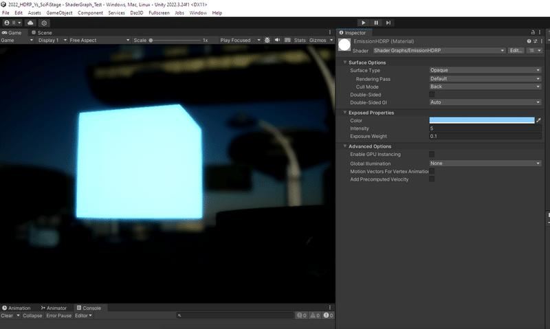 Shader Graph の Emission Node を使って、発光させたい。【Unity HDRP】｜⌒(･ × ･)⌒ 兎 の 箪 笥
