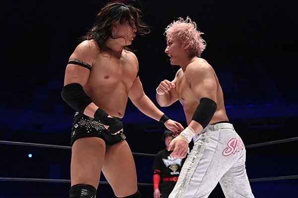 第8試合 海野翔太＆清宮海斗＆上野勇希 vs 上村優也＆KONOSUKE TAKESHITA＆シュン・スカイウォーカー｜新日本プロレスリング