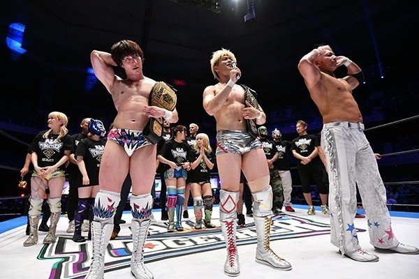 第8試合 海野翔太＆清宮海斗＆上野勇希 vs 上村優也＆KONOSUKE TAKESHITA＆シュン・スカイウォーカー｜新日本プロレスリング