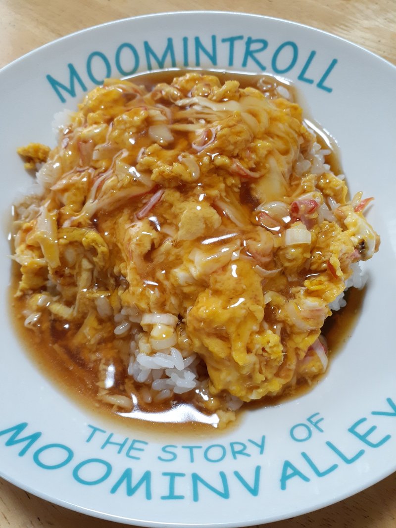 『かに玉丼』(塩分3.0g)｜guttyo