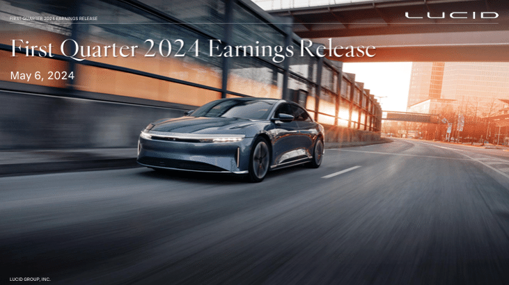 LCID (Lucid Group)【FY24 Q1決算】｜もてのり 米国株決算