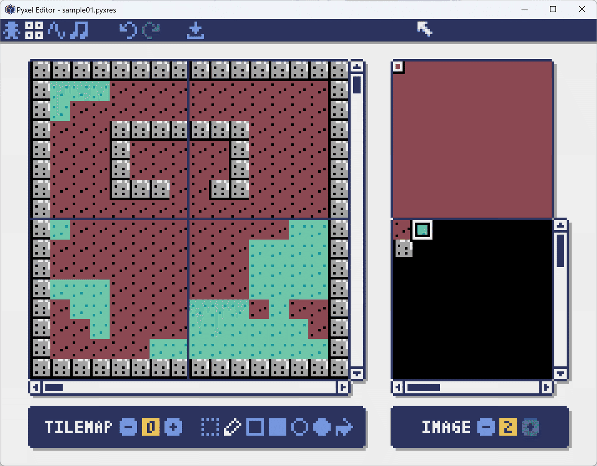 pyxelゲーム制作TIPS_見下ろし形RPG風｜こいでみず