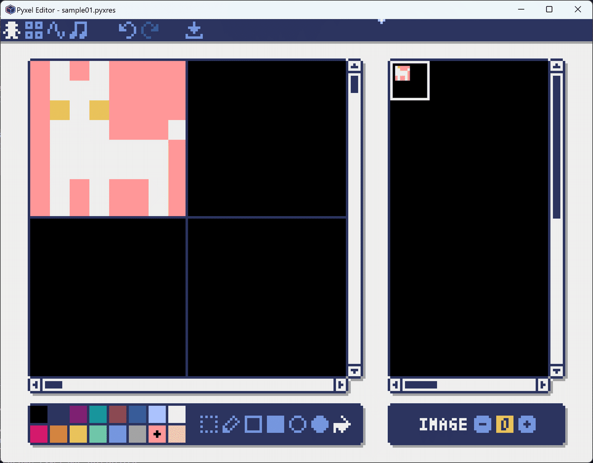 pyxelゲーム制作TIPS_見下ろし形RPG風｜こいでみず