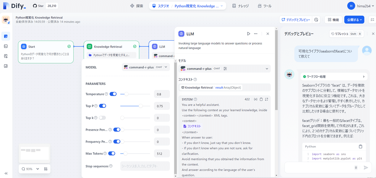 Dify やってみた｜hima2b4