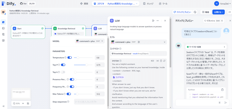 Dify やってみた｜hima2b4