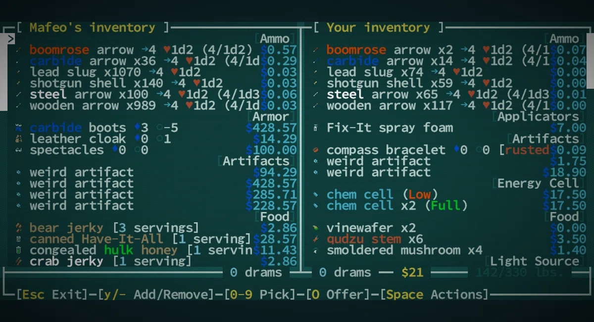 Caves of Qud プレイログ1｜meso