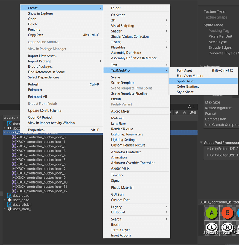 【Unity】TextMeshProで任意のスプライト画像を表示する【Sprite Asset】｜kt.